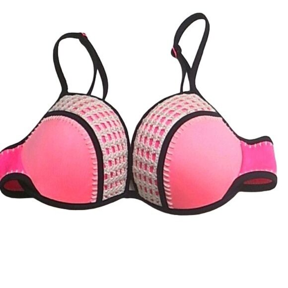 Victorias Secret Swim Victorias Secret Push Up Neon Colorblock
